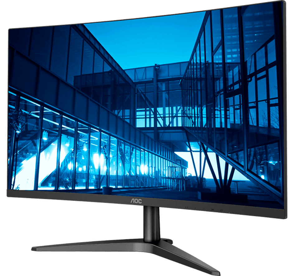 Monitor AOC B1 23.6" LED 5ms 60Hz FHD FlickerFree VGA/HDMI, 24B1H | Pichau