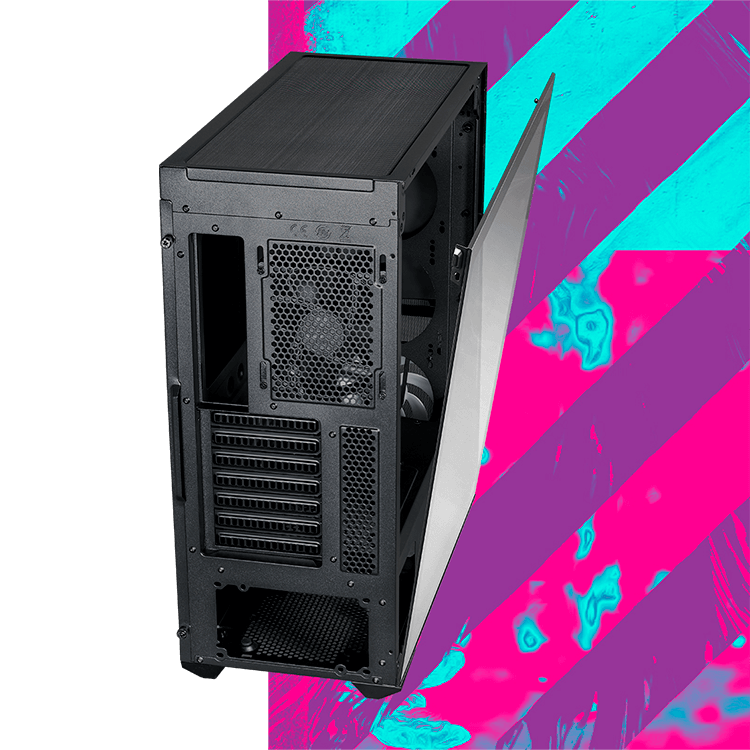 Gabinete Gamer Cooler Master Masterbox 500, ARGB, Mid-Tower, Lateral de ...