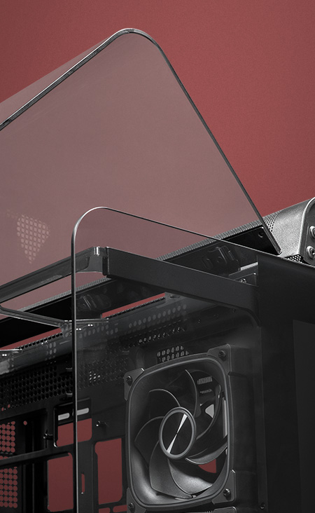 Gabinete Gamer Pichau Ikaros, ARGB, Mini-Tower, Tela LCD, Lateral de ...