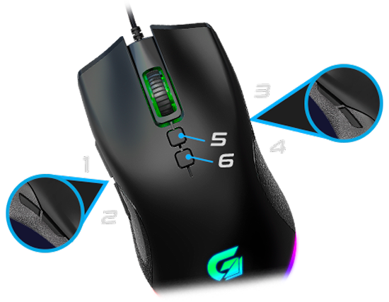 Mouse Gamer Fortrek Blackfire, RGB, 7200DPI, 6 Botoes, Preto, 75683 ...