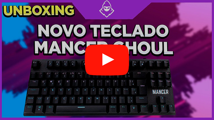 Teclado Mecanico Gamer Mancer Ghoul, RGB, ABNT2, Switch Outemu Vermelho ...