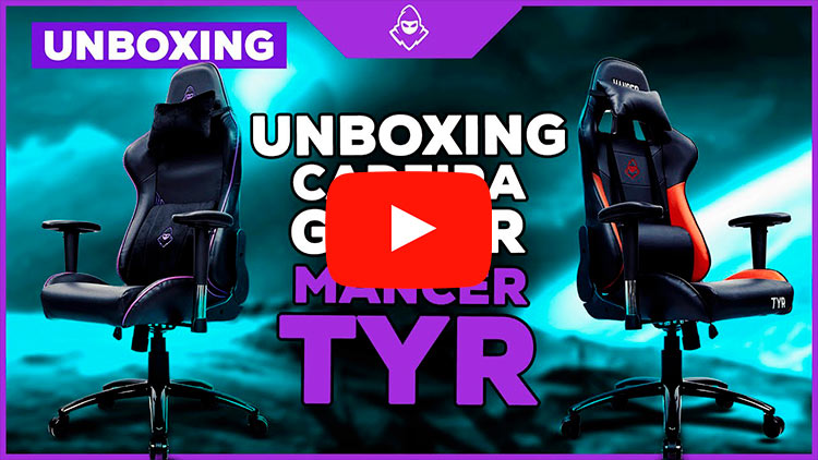 Cadeira Gamer Mancer Tyr, Preta e Vermelha, MCR-TYR-BKRD01 | Pichau